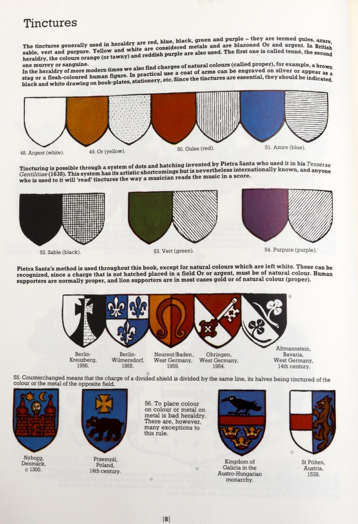 Heraldry Custom, Rules and Styles by Carl-Alexander Von Volborth at 1stDibs