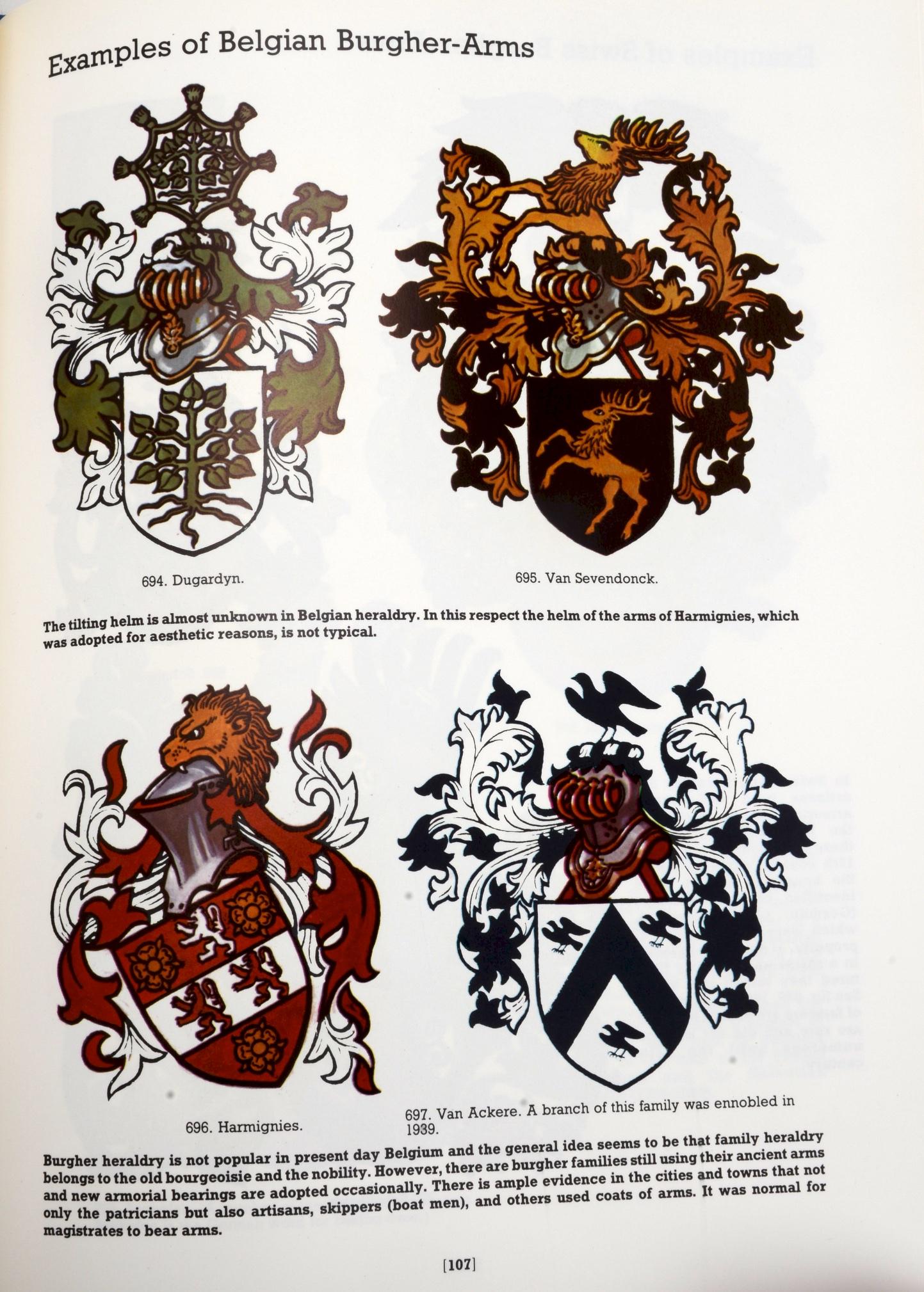 Heraldry Custom, Rules and Styles by Carl-Alexander Von Volborth at 1stDibs