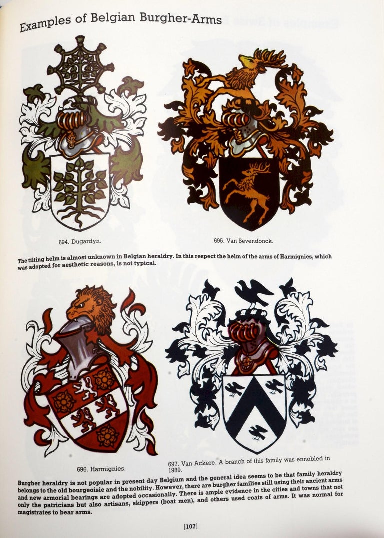 Heraldry Custom, Rules and Styles by Carl-Alexander Von Volborth at 1stDibs