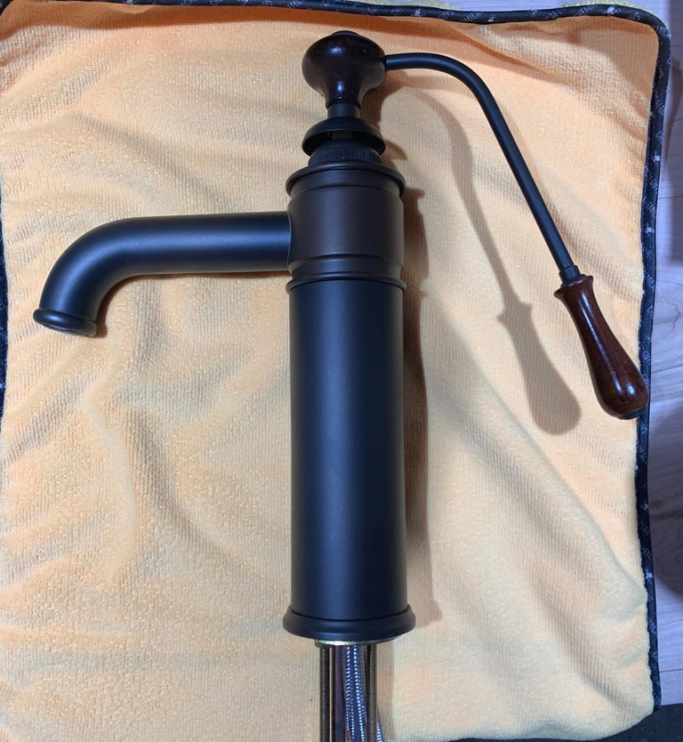 Herbeau Lille France Estelle Tap and Hand-Spray, Wood and Weathered ...