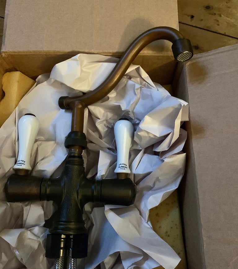 Herbeau Lille France Namur Weathered Copper and Brass Faucet, Bar ...