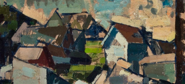 Herbert Barnett - "The Quarry," modernist oil painting on board by ...