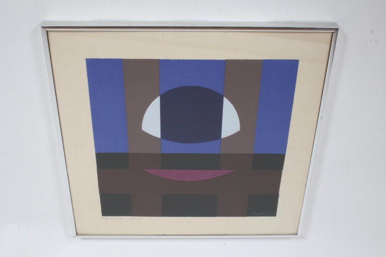 Herbert Bayer, Blue Moon Lithograph, Bauhaus Artist For Sale at 1stDibs