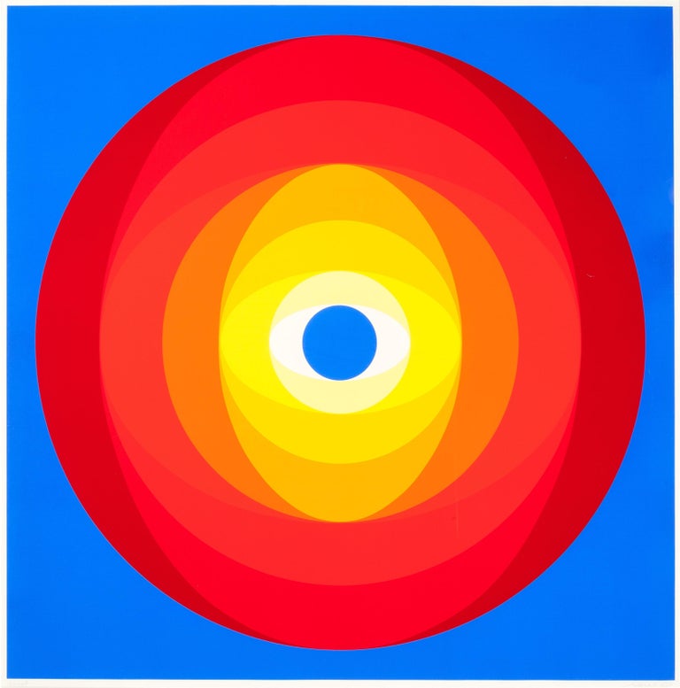 Herbert Bayer - Disc with Blue Center For Sale at 1stDibs