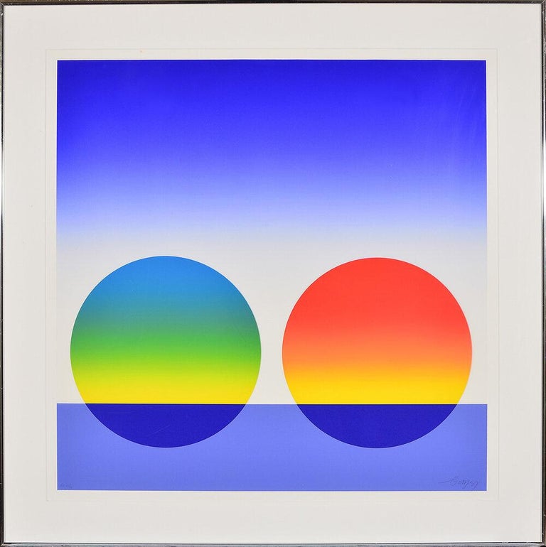 Herbert Bayer - Two Sinking Spheres For Sale at 1stDibs