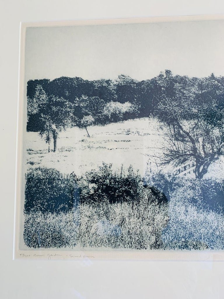 Herbert Fink, "Annies Garden, Etching" on Paper, 1979 at 1stDibs