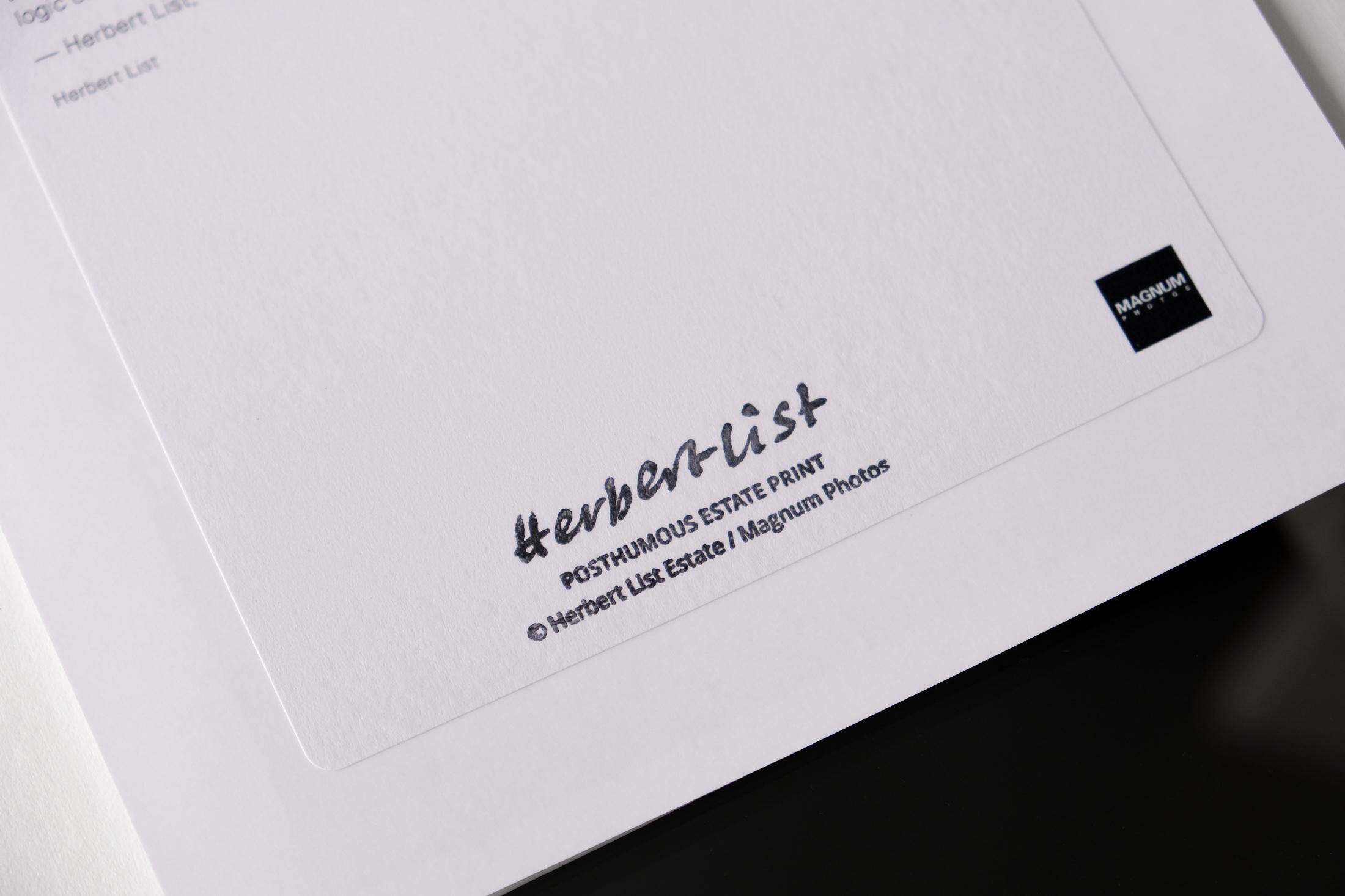 Herbert List "Young Men Under a Reed Roof" Estate-Stamped Framed Print ...