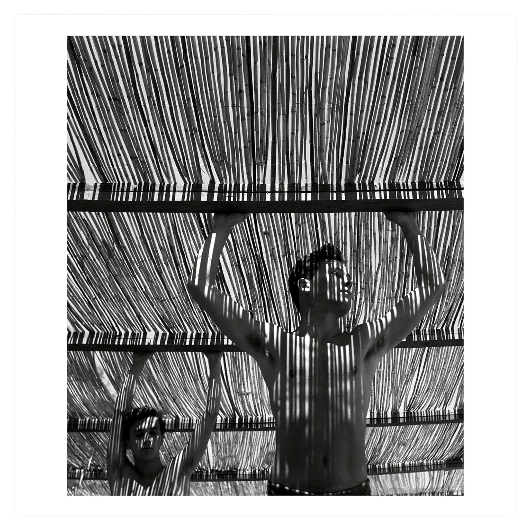 Herbert List "Young Men Under a Reed Roof" Estate-Stamped Framed Print ...