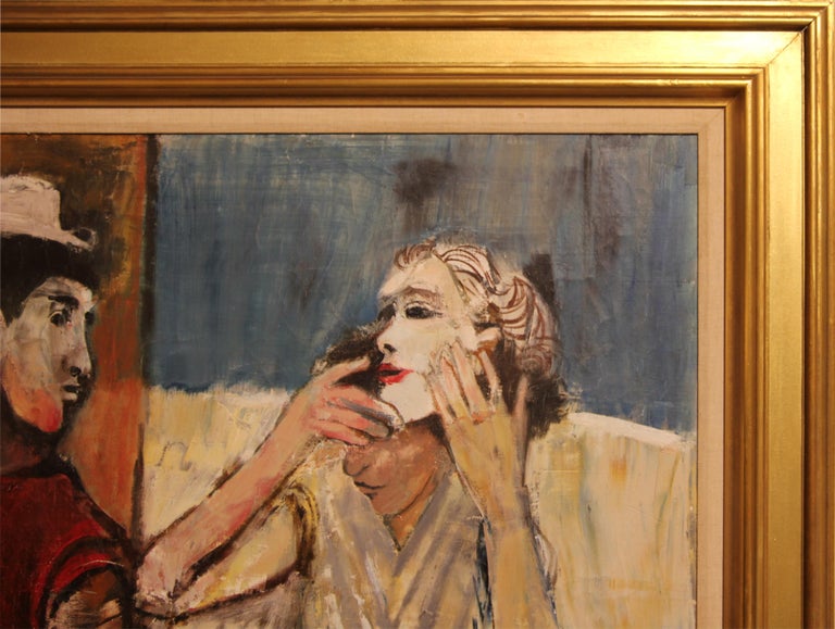 Herbert Mears - "Two Figures Unmasked" Abstract Impressionist ...