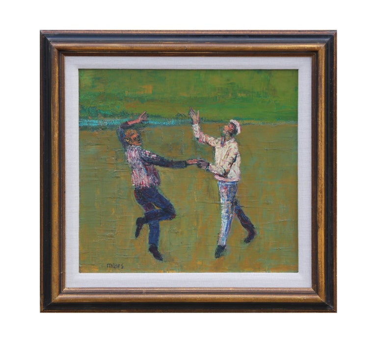 Herbert Mears - "Two Mines" Abstract Impressionist Figurative Painting ...