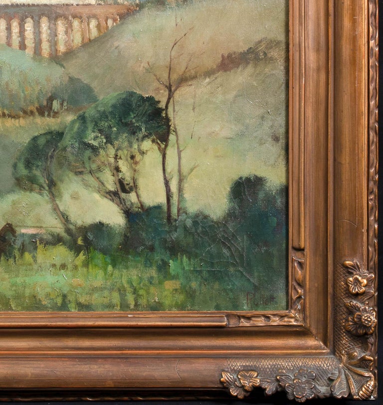 Herbert Rollett - Lincolnshire Viaduct Landscape, circa 1920 by Herbert ...