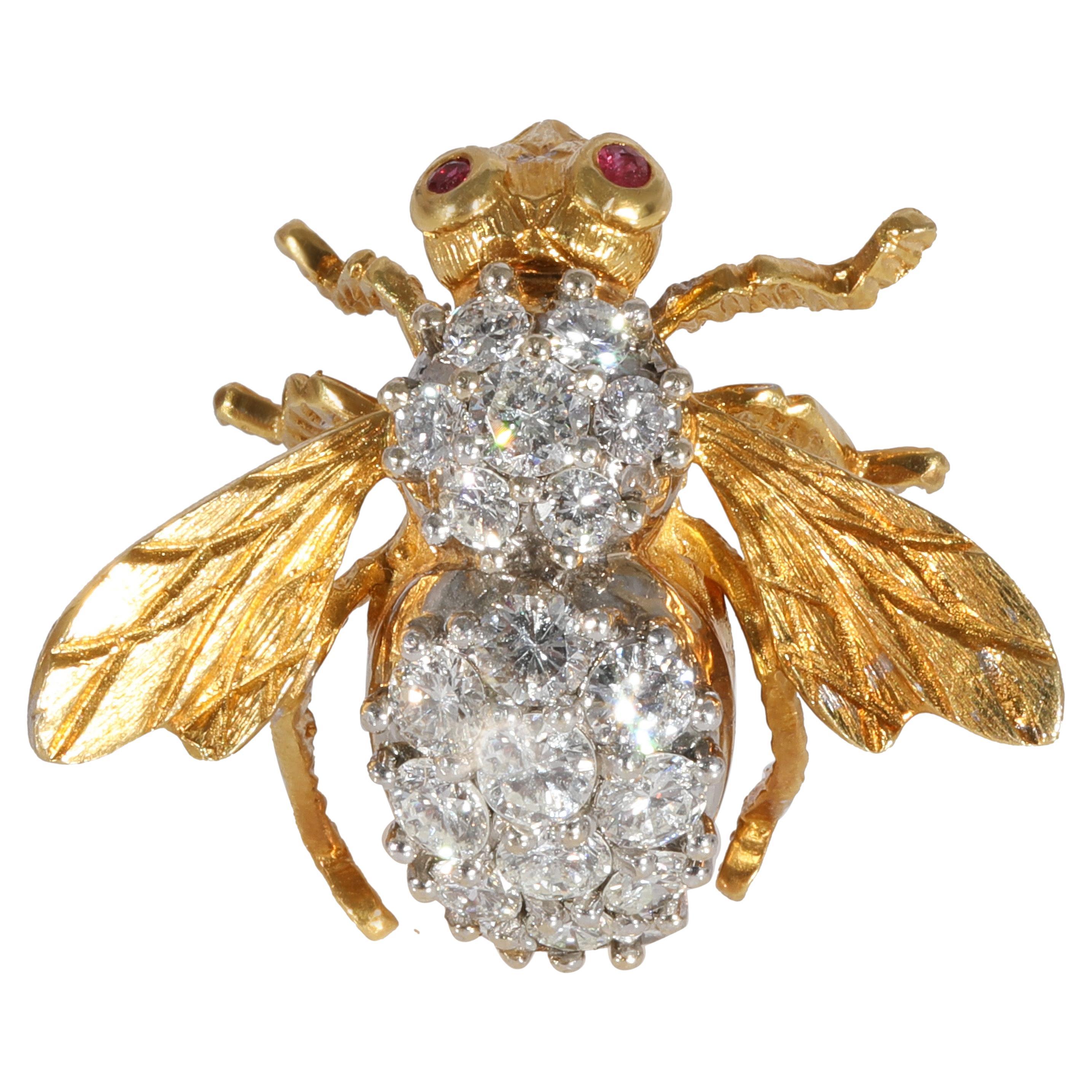 Herbert Rosenthal Gold Turquoise Diamond Insect at 1stDibs