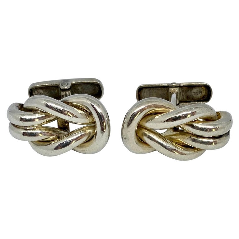 Hercules Knot Cufflinks in Sterling Silver by Ilias Lalaounis at 1stDibs