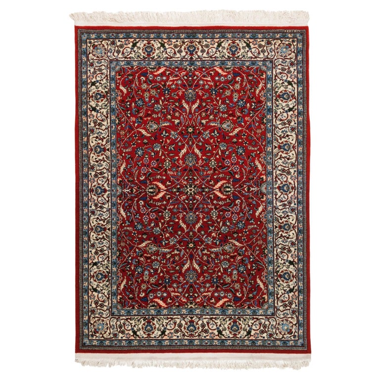 Hereke Wool and Cotton Carpet, Turkish Anatolian Rug For Sale at 1stDibs