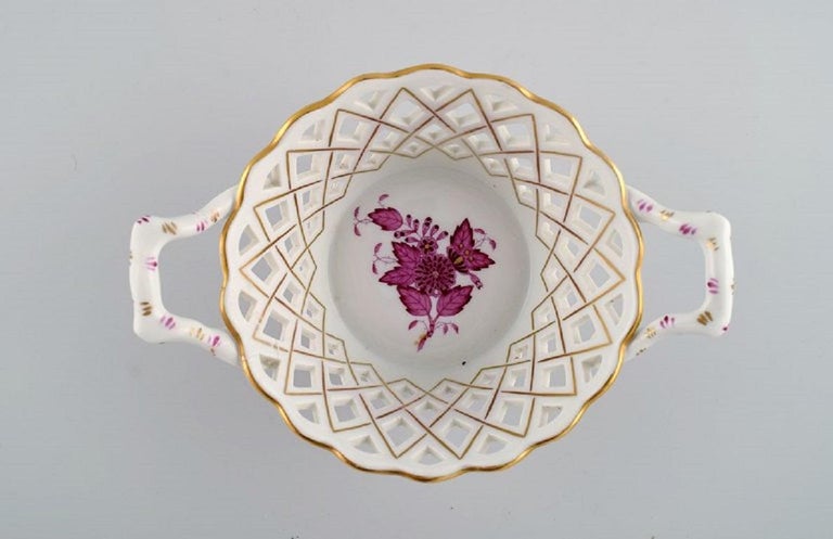 Herend Chinese Bouquet Raspberry, Champagne Cooler and Small Bowl For ...