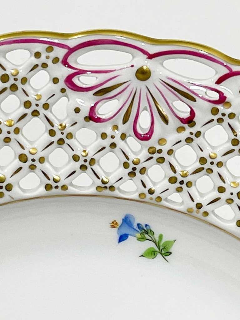 Herend Hungary Porcelain "Bouquet of Saxony" Wall Decoration Plate For ...