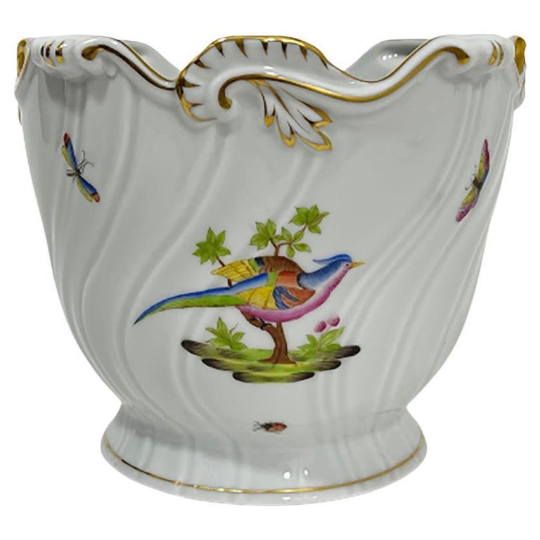 Herend Porcelain Pheasant Pattern Cachepot For Sale at 1stDibs | herend ...