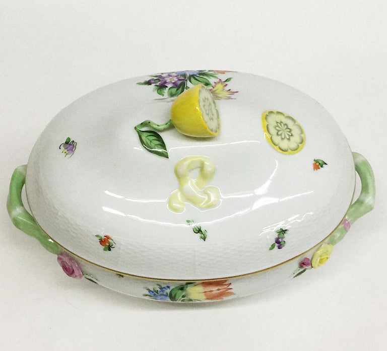 Herend Porcelain "Printemps Pattern" Tureen with Handles, Hungary For ...