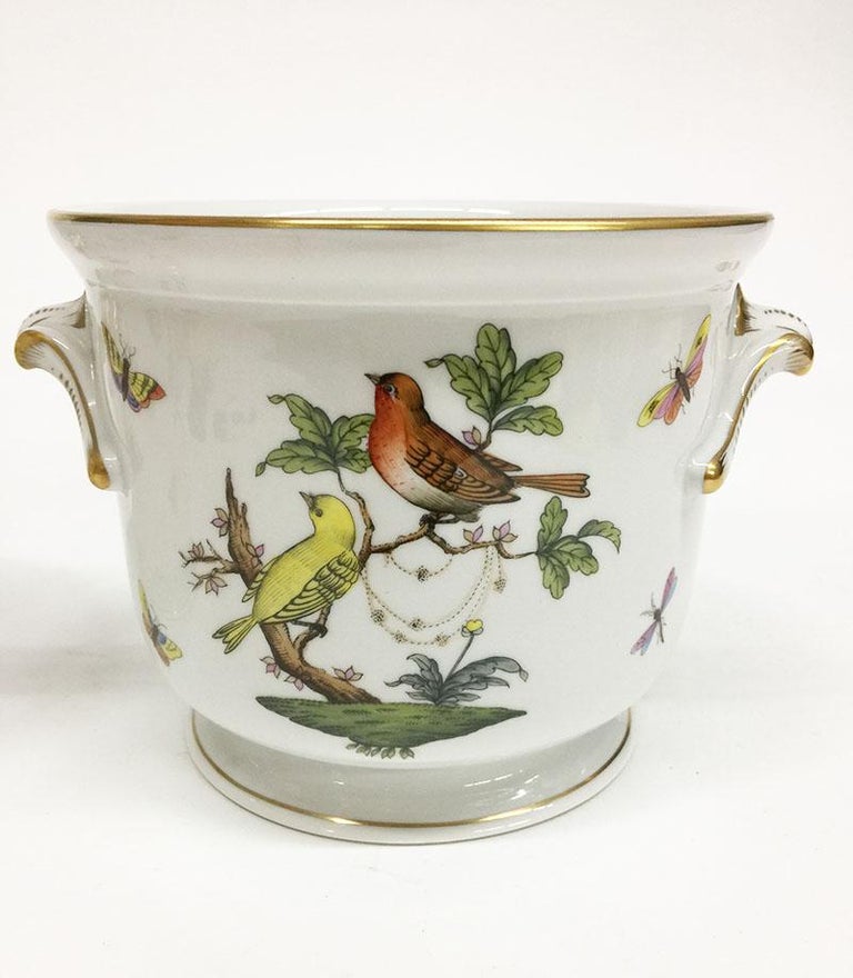 Herend Porcelain "Rothschild" Cachepots For Sale at 1stDibs