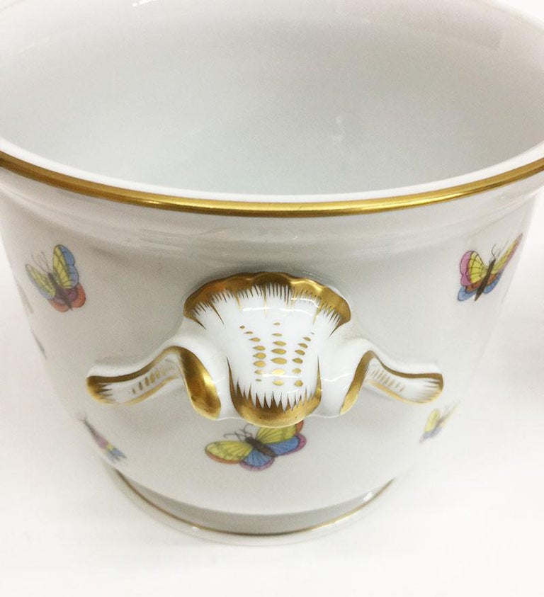 Herend Porcelain "Rothschild" Cachepots For Sale at 1stDibs