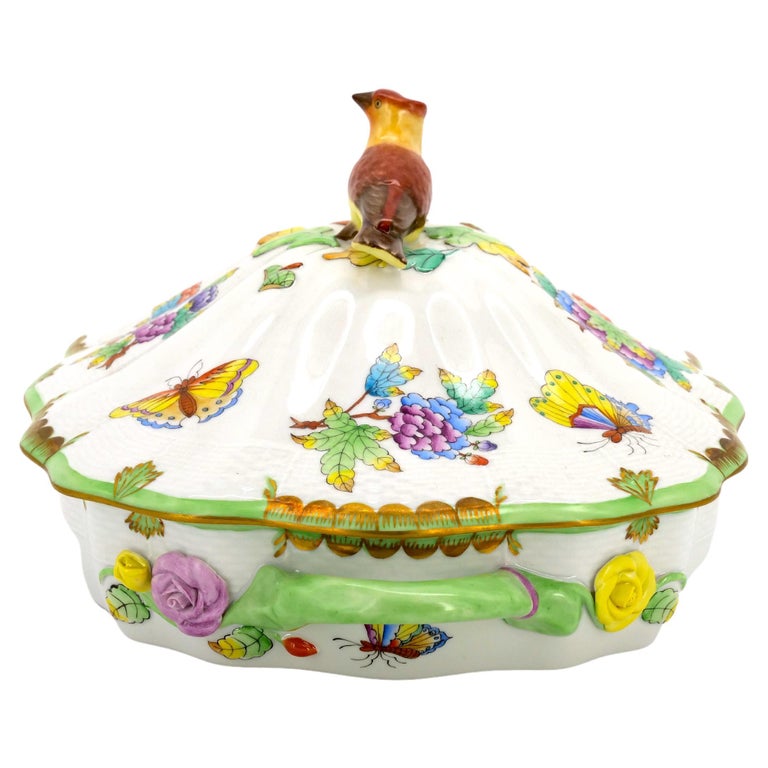 Herend Porcelain Tableware Covered Bowl / Tureen For Sale at 1stDibs