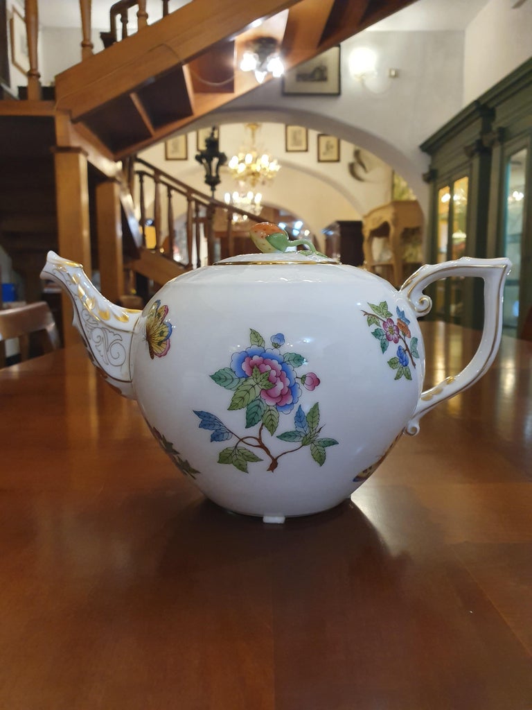 Herend "Victoria" 15 Pieces Hand Painted Porcelain Tea Service, Hungary ...