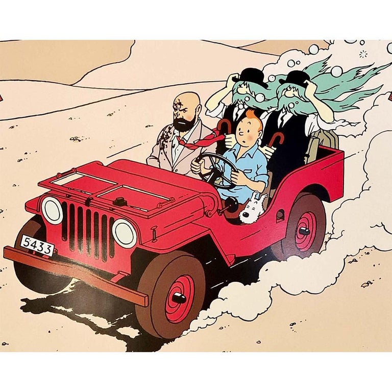 Herge - Beautiful poster of Hergé and the adventures of Tintin - Land ...
