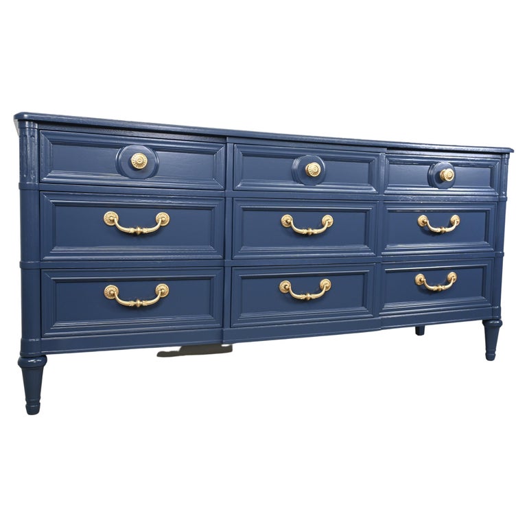 Heritage French Regency Style Navy Dresser at 1stDibs | regency style ...