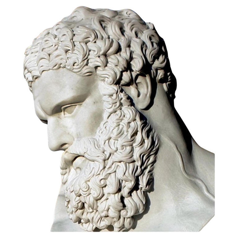 Hercules Statue Face