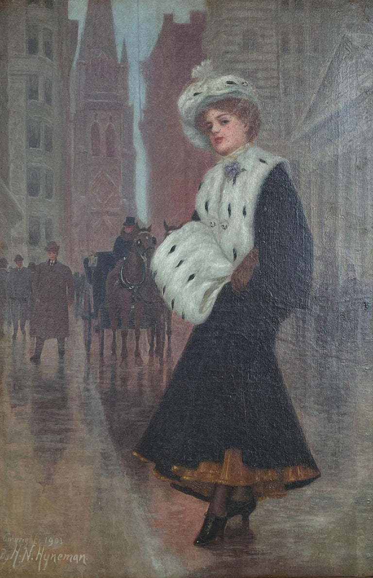 Herman Hyneman - "Sensation in Wall Street, New York" Herman Hyneman ...