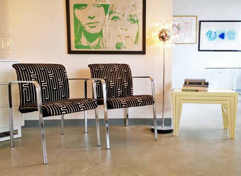 Herman Miller Chrome, Black Rubber with Brown and Tan Burnt, Out Velvet ...