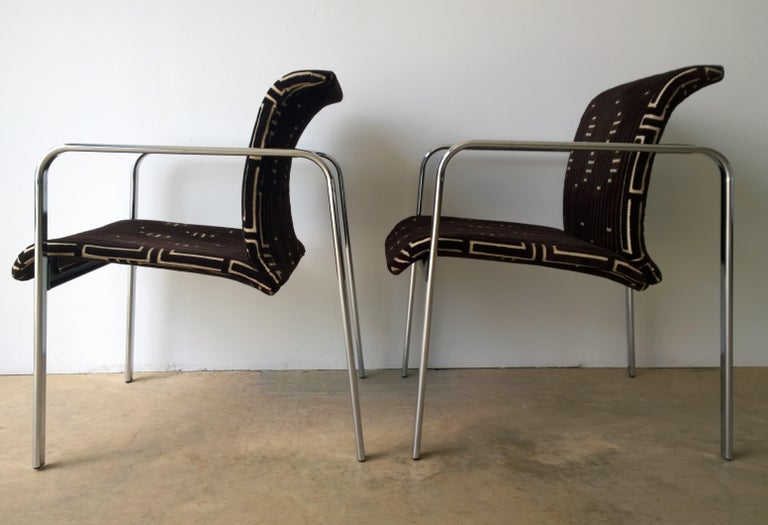 Herman Miller Chrome, Black Rubber with Brown and Tan Burnt, Out Velvet ...
