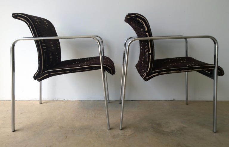 Herman Miller Chrome, Black Rubber with Brown and Tan Burnt, Out Velvet ...