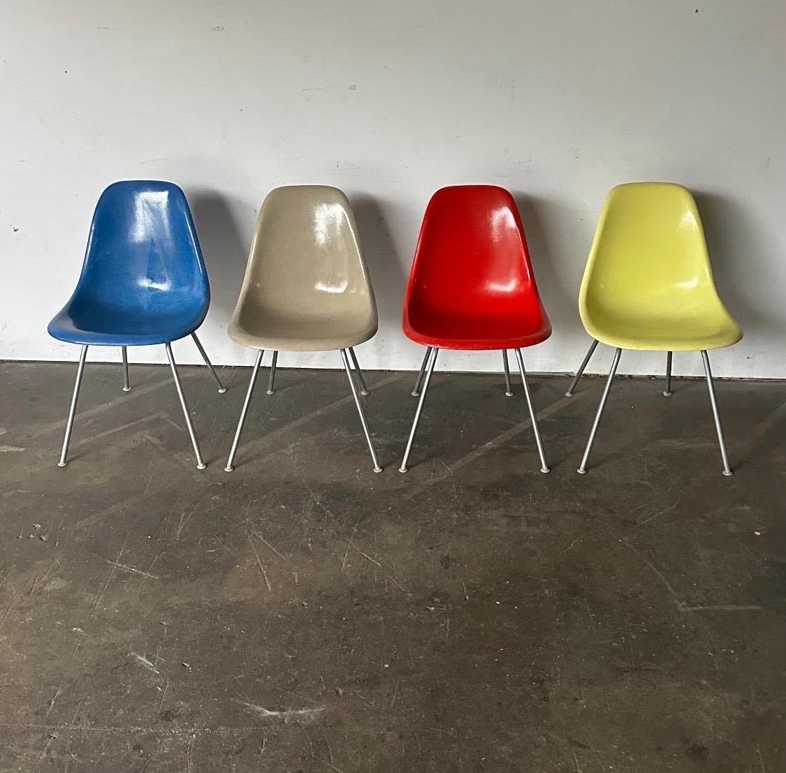 Herman Miller Eames Dining Chair Set with 48” Eames Dining Table For ...