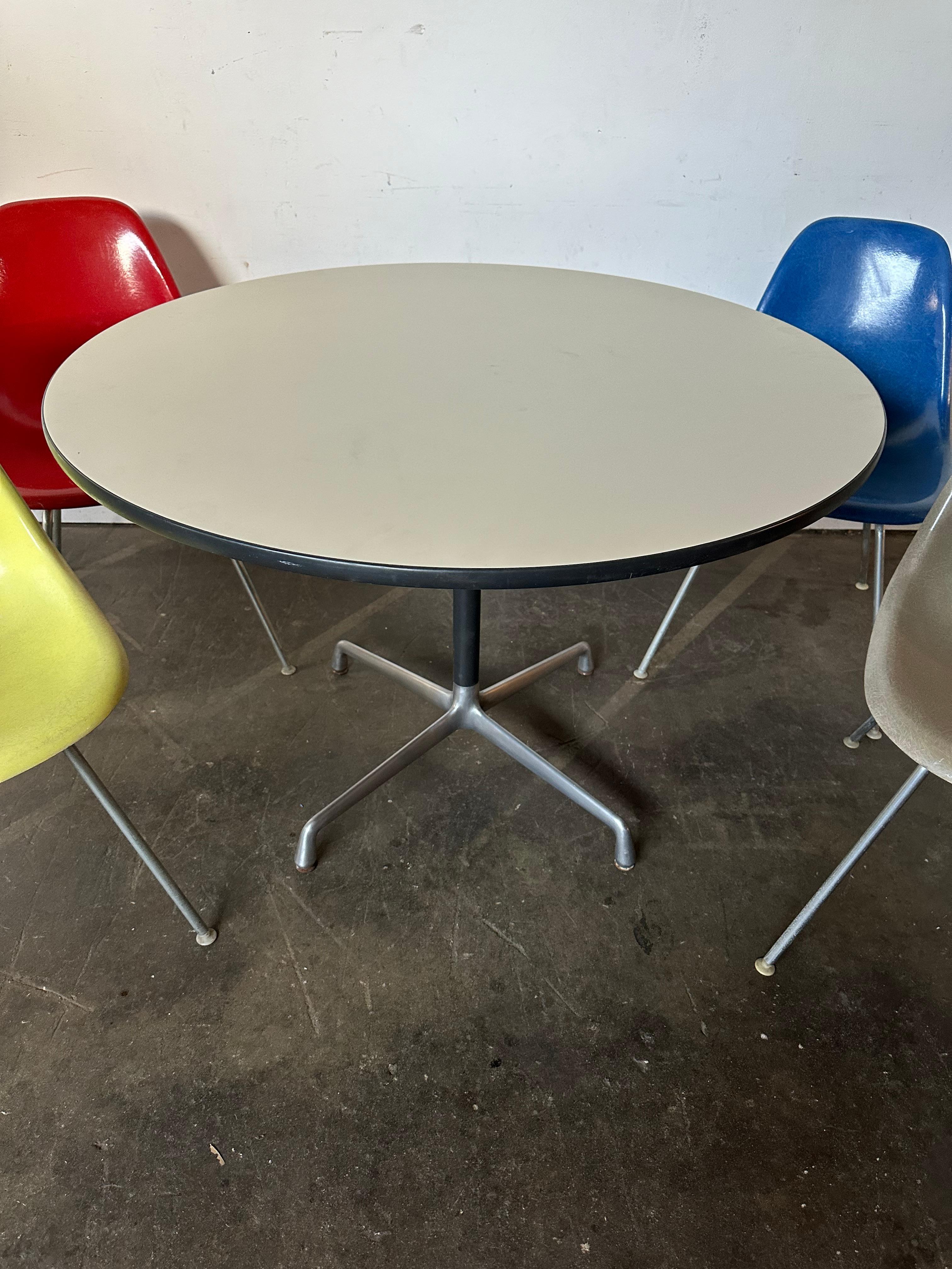 Herman Miller Eames Dining Chair Set with 48” Eames Dining Table For ...