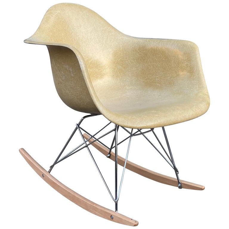 Herman Miller Eames Fiberglass Rocker Model RAR at 1stDibs