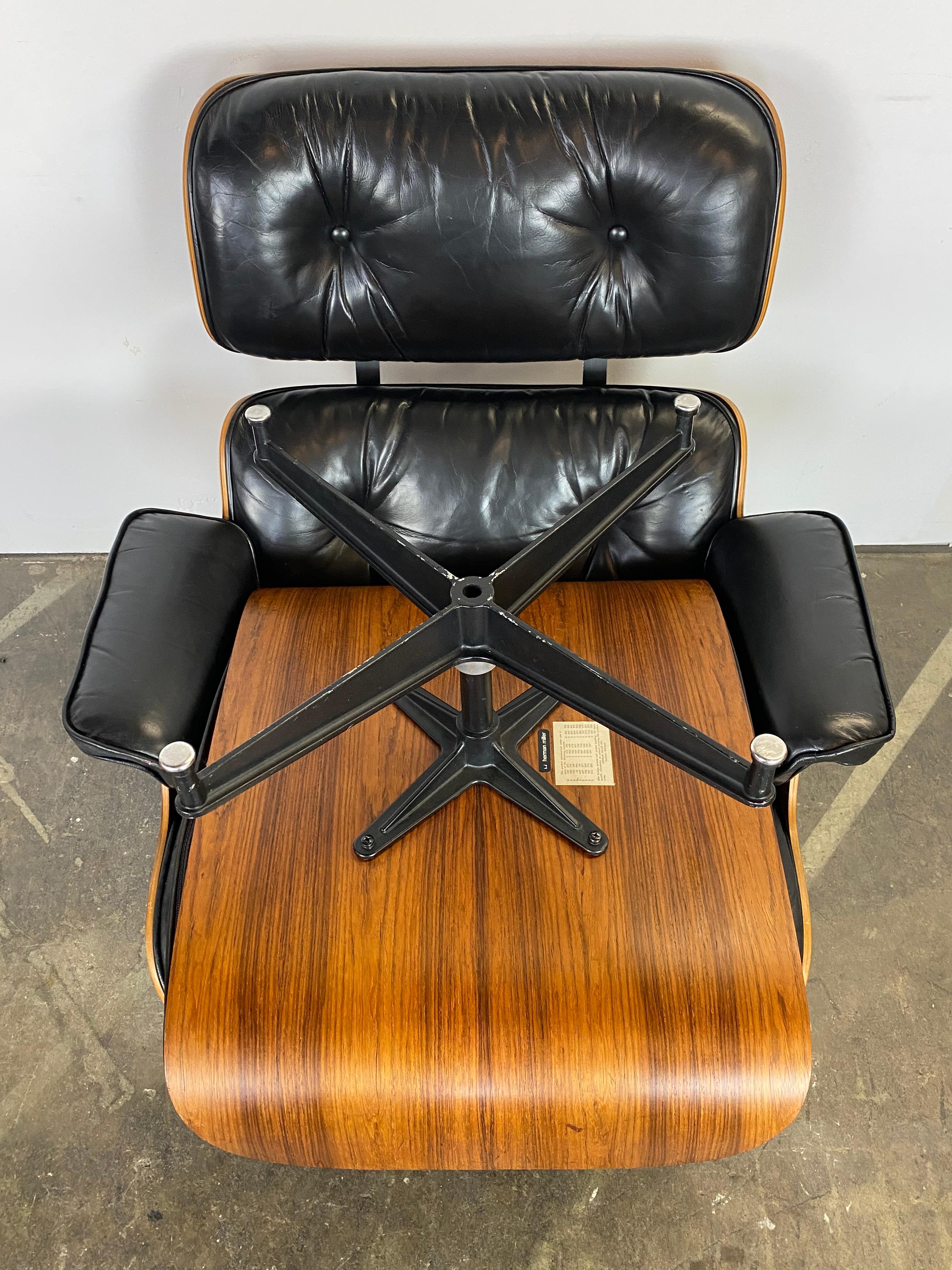 Herman Miller Eames Lounge Chair and Ottoman at 1stDibs