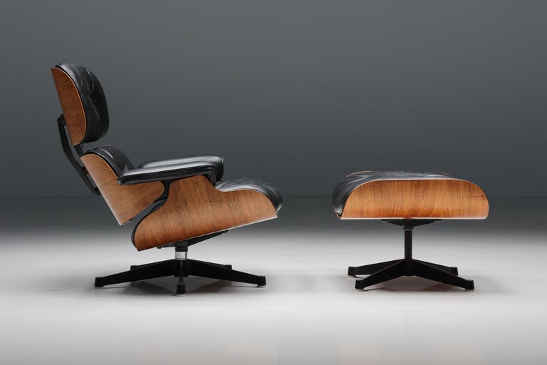 Herman Miller Eames Lounge Chair and Ottoman, Models 670 and 671, 1957 ...