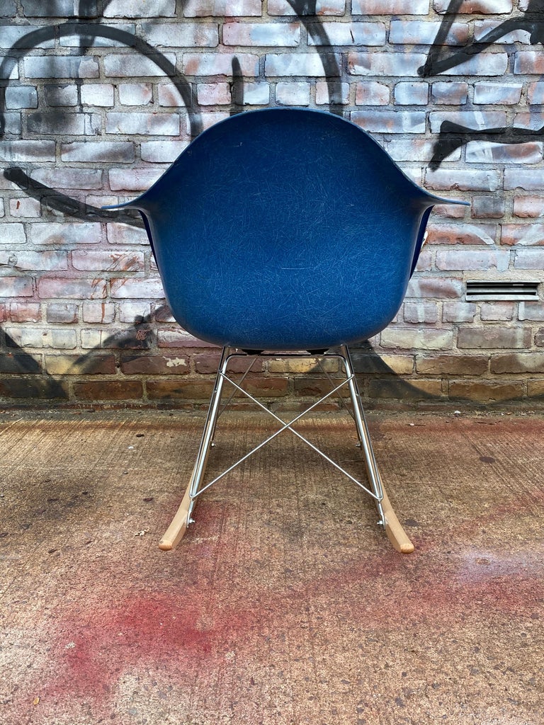 Herman Miller Eames Model RAR Rocker in Ultramarine Blue at 1stDibs