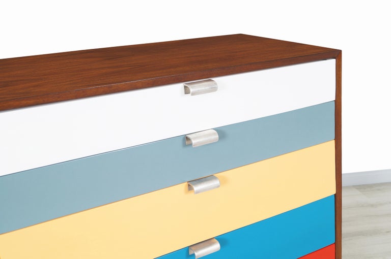 Herman Miller Multi-Color Lacquered and Walnut Chest of Drawers by ...