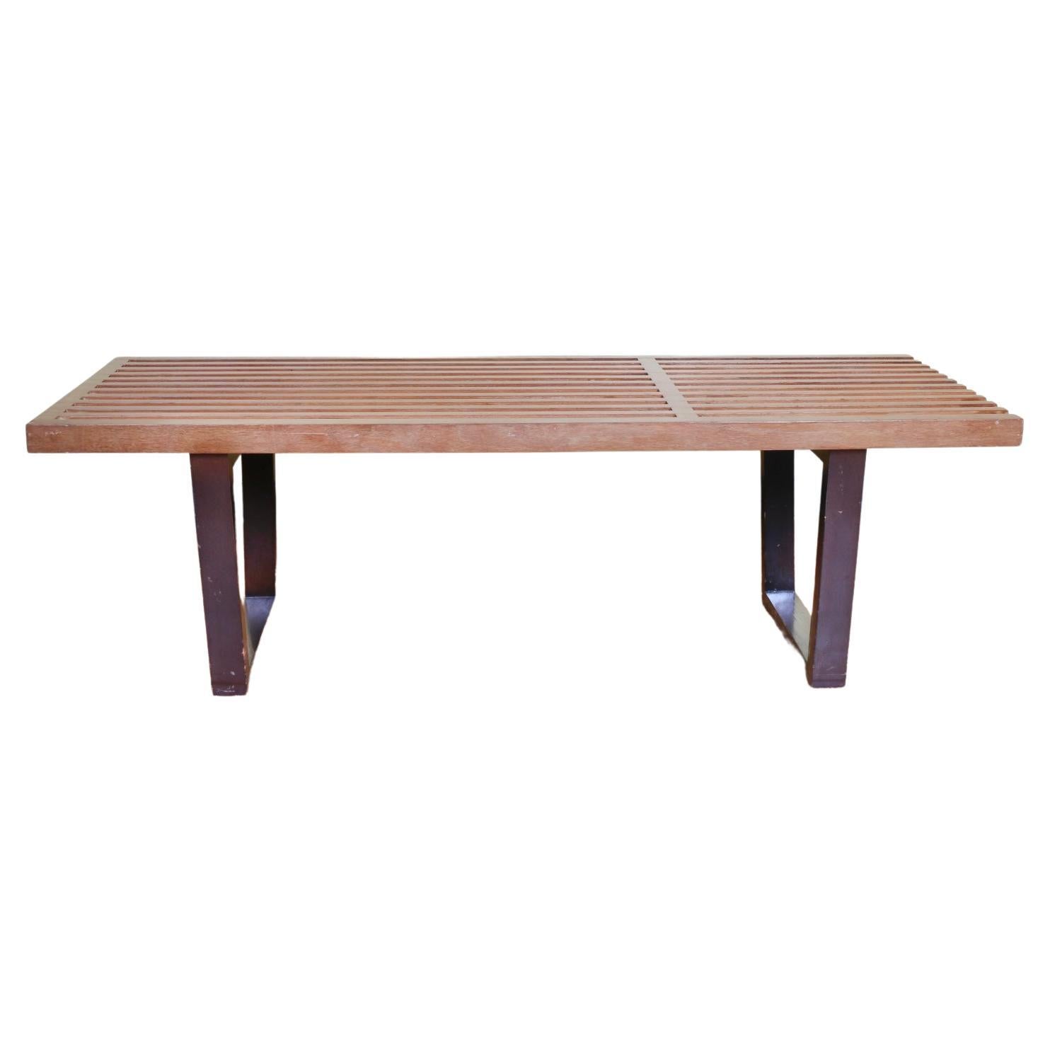 Mid-Century Modern Herman Miller Tandem Metal 3 Shell Seat Bench at 1stDibs