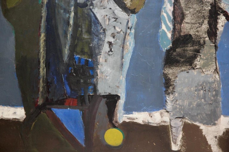 Hermann Bachmann - Hermann Bachmann, 1952, "Abstract Conversation", Oil ...