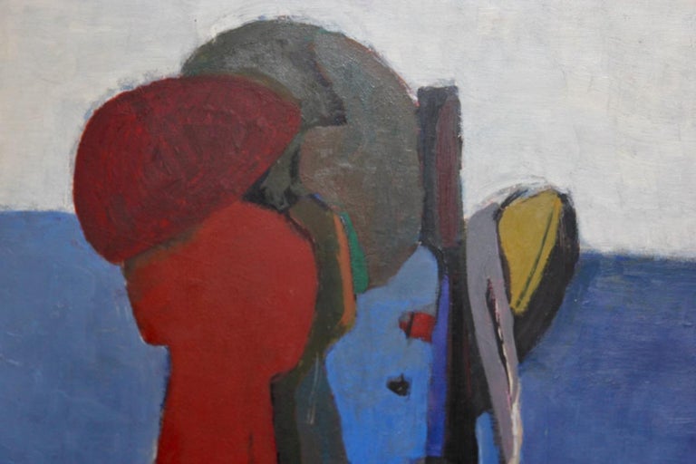 Hermann Bachmann - Hermann Bachmann, 1952, Abstract Modern Oil Painting ...