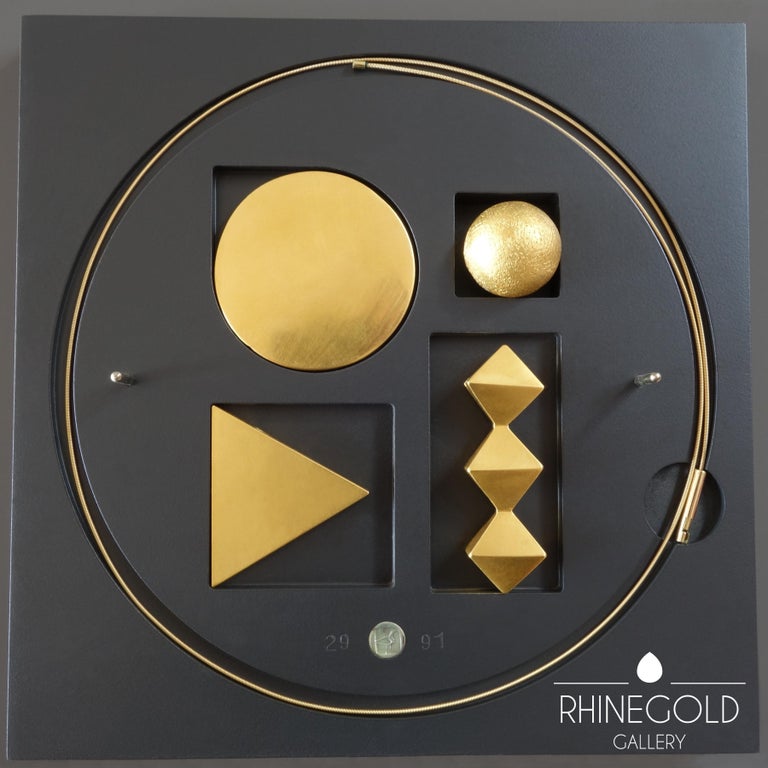 Hermann Jünger Postmodernist Gold and Gold-Plated Variable Necklace For ...