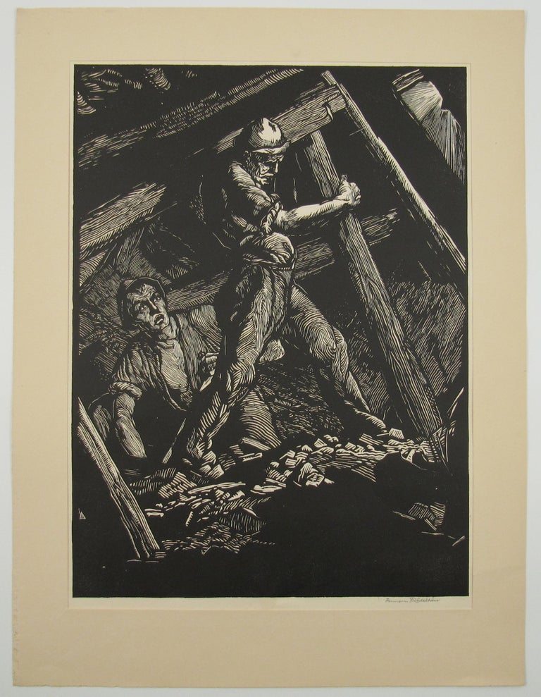 Hermann Katehön - Coal Miners - INDUSTRIAL ART - Pre War German School ...
