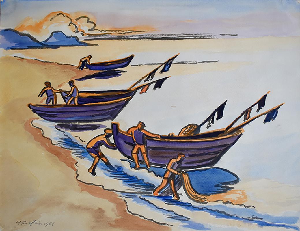 Hermann Max Pechstein - Russian Ballet Russisches Ballett For Sale at ...