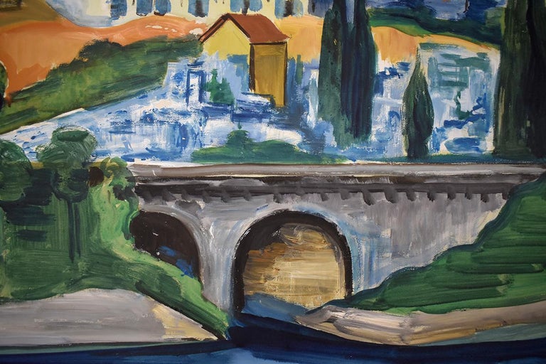 Hermann Max Pechstein - View of Saint-Vincent in Hendaye, 1931 For Sale ...