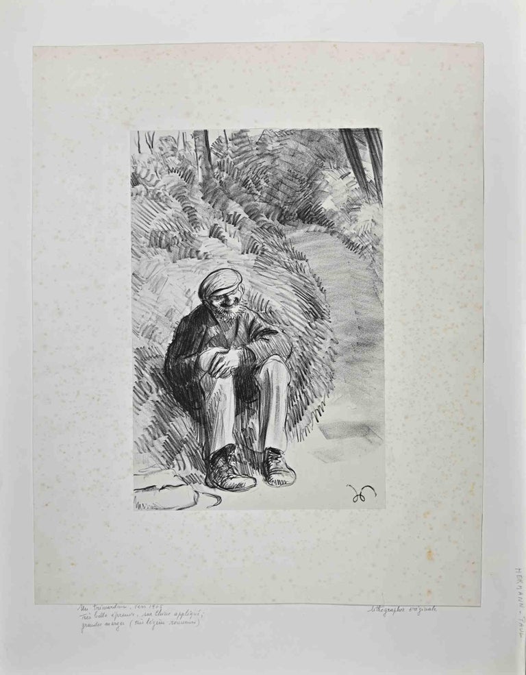 Hermann Paul - Getting Rest - Lithograph by Hermann Paul - 1905s For ...