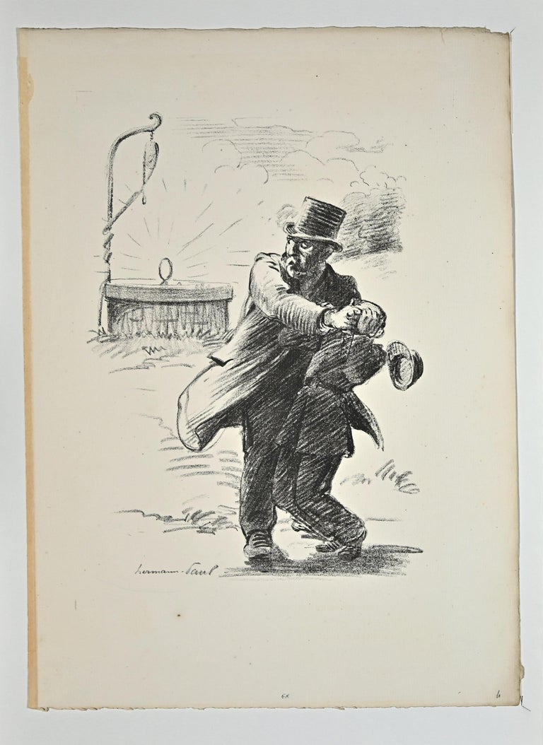 Hermann Paul - Hommage des Artistes à Picquart - Lithographie par ...