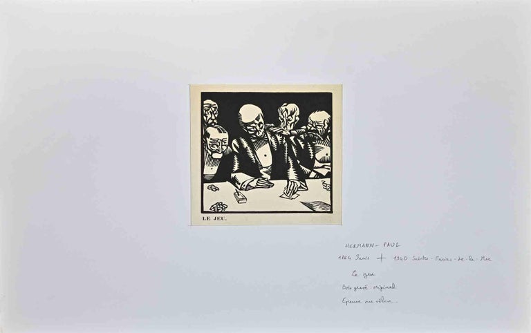 Hermann Paul - Le Jeu - Woodcut Print by Hermann Paul -1890s For Sale ...